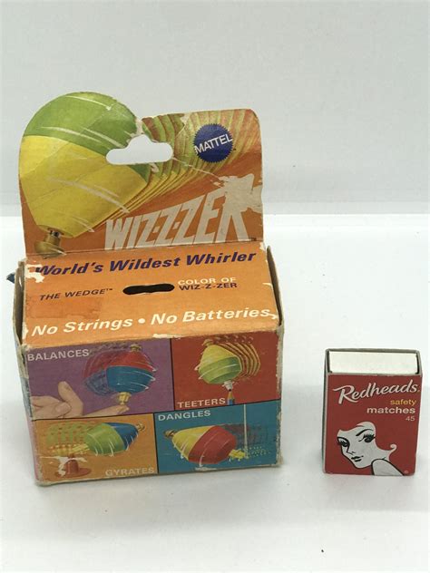 Vintage Mattel Wizzzer The Wedge Spinning Top With Instructions