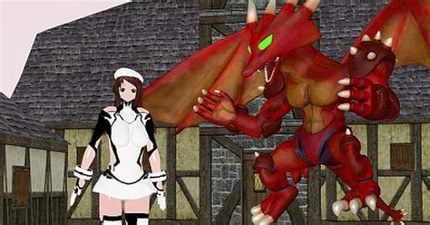 3dカスタム少女 デフォ子 Vs ドラゴン ははせのイラスト Pixiv