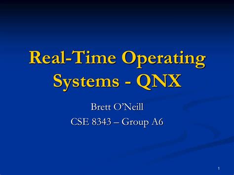 Ppt Real Time Operating Systems Qnx Powerpoint Presentation Free Download Id 5184224