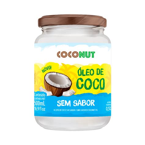 Óleo De Coco Sem Sabor Coconut 500ml Loja Qualicoco