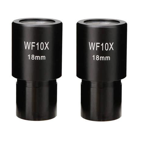 2 Pcs Wf10x Widefield Eyepiece Biological Microscope Optical Lens Eyepiece Wide Angle Xwm25