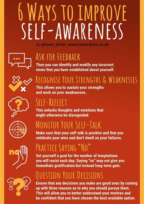 6 Ways To Improve Self Awareness Self Awareness Quotes Awareness