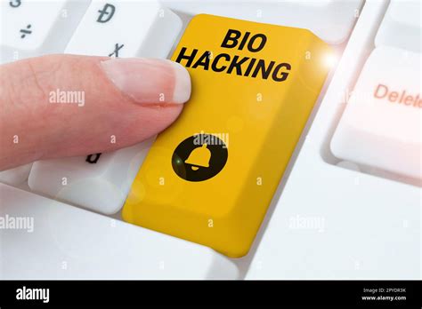 Text Showing Inspiration Bio Hacking Conceptual Photo Exploiting
