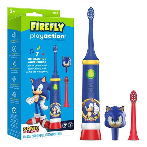 Firefly Play Action Sonic The Hedgehog Battery Powered Toothbrush Kit