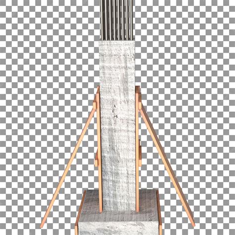 premium psd 3d rcc columns rendering concrete columns under