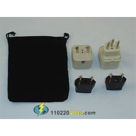 Buy New Zealand Power Plug Adapters Kit With Travel Carrying Pouch