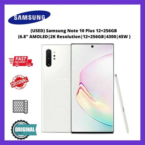 Used Samsung Note Plus Gb Amoled K Resolution Mp Camera Gb