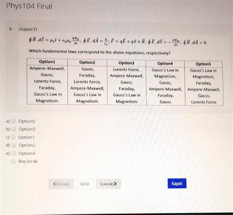 Solved Texts Phys104 Final Chapter 8 Which Fundamental Laws