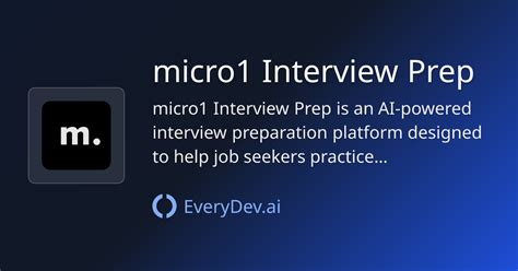 Micro1 Interview Prep Ai Mock Interview Practice Everydevai