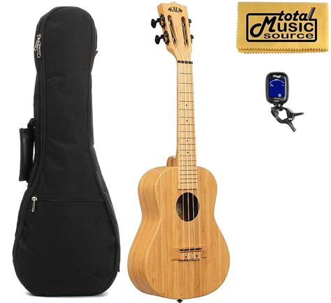 Kala Ka Bmb C All Solid Bamboo Concert Ukulele Tuner Bundle Reverb