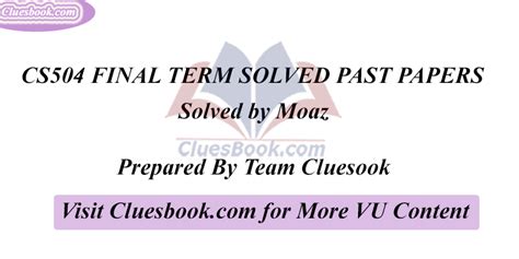 Cs101 Introduction To Computing Final Term Past Papers
