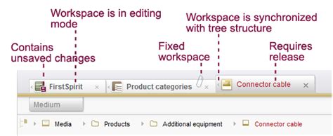 Documentation Firstspirit Sitearchitect Horizontal Tab Navigation