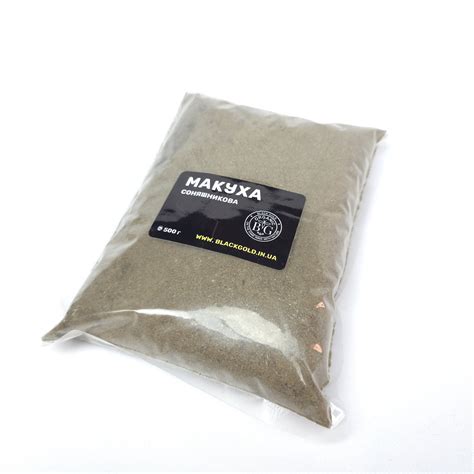 Макуха для рыбалки на карпа Black Gold макуха подсолнечная молотая 500г ...
