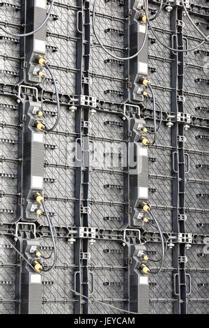 Backside Of Big LED Screen Monitor Display Texture Of Back View Of LED Panels Power Input And