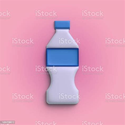 3d 렌더링 재료 플라스틱 병 아이콘입니다 깨끗한 샘 또는 정제수 3차원 형태에 대한 스톡 벡터 아트 및 기타 이미지 3차원