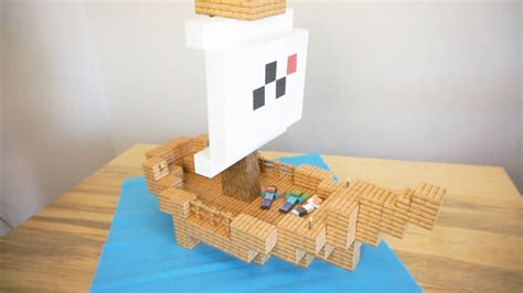 『minecraft』のペーパークラフトブロックで小さな船を作ってみた！ これぞまさにリアルマインクラフト ニコニコニュース オリジナル