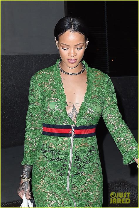 Rihanna See Through Dress