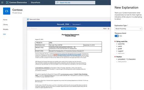 Intelligent Classifiers For Microsoft Office 365 Tribework