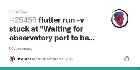 Flutter Run V Stuck At Waiting For Observatory Port To Be Available