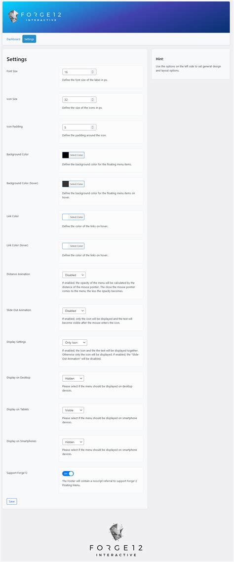F12 Floating Menu Sticky Menu For Wordpress Wordpress Plugin