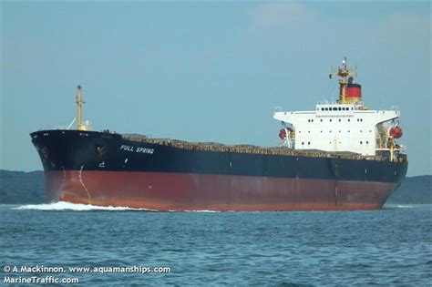 Ship Full Spring Bulk Carrier Registered In Hong Kong Vessel