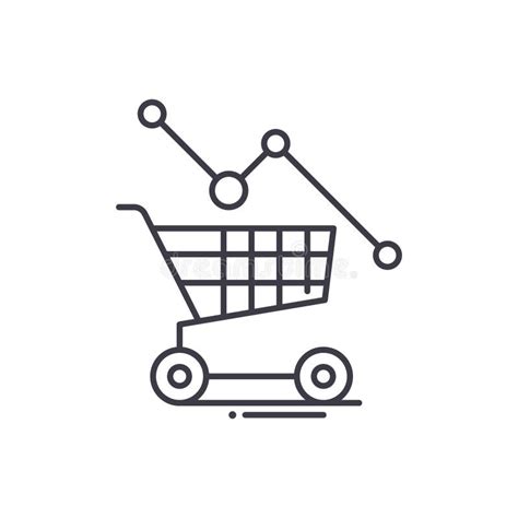 Market Trends Icon Linear Isolated Illustration Thin Line Vector Web Design Sign Outline