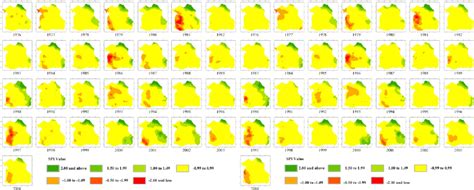 spatial extension of the spi 6 month since 1976 figure 10 spatial