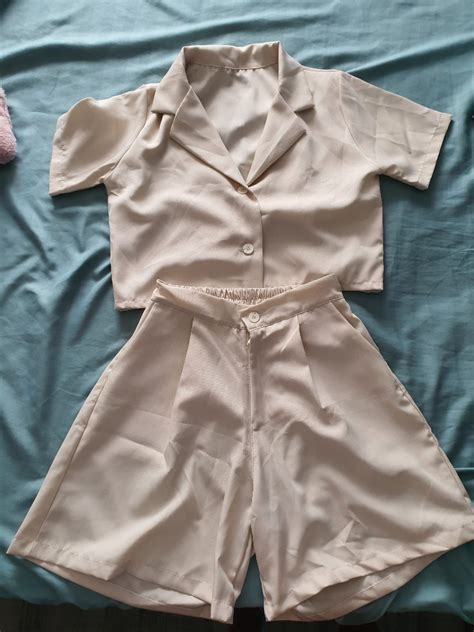 Terno Cropped Polo And Shorts Coordinates Womens Fashion Dresses
