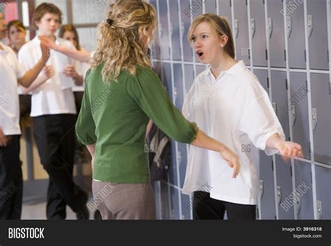 Teen Girl Being Told Image And Photo Free Trial Bigstock