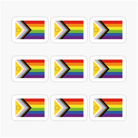 Intersex Inclusive Pride Progress Pride Flag Sticker Pack Sticker By