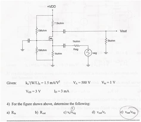 Solved For The Figure Shown Above Determine The Chegg