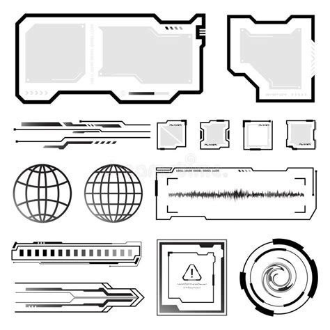 Retro Futuristic Shapes Collection Streetwear Cyberpunk Stock Vector Illustration Of 2000s