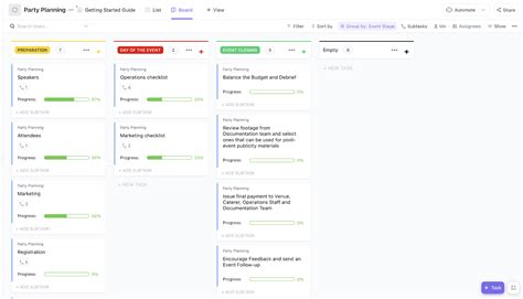 Free Party Planning Excel Templates Clickup