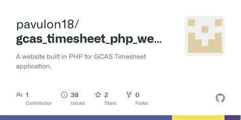 GitHub Pavulon18 Gcas Timesheet Php Website A Website Built In PHP