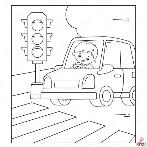 Verkeer Kleurplaat Is Uniek En Uniek Op De Markt Van Vandaag