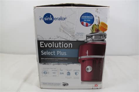 InSinkErator Evolution Select Plus 3 4 HP Continuous Feed Garbage