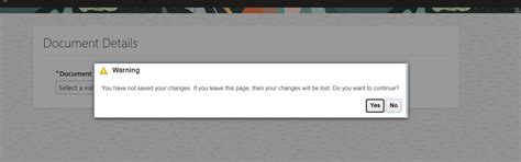 How Can We Disable Warning Message On Dor Page — Cloud Customer Connect