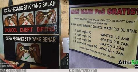 10 Pengumuman Lucu Di Rental Playstation Ini Mengundang Senyum