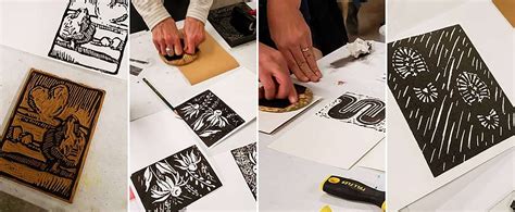 Linocut Greeting Card Workshop MARCH MakeSpace Kayenta A Place To