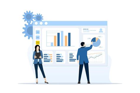 Business Team Analysis And Monitoring Concept On Web Report Dashboard