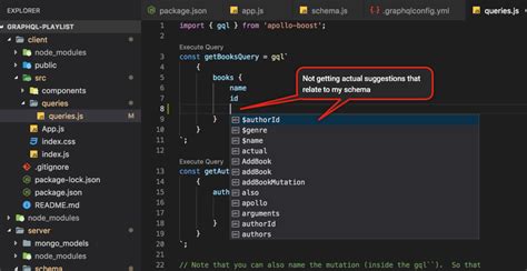 Config Setup To A Js Based Schema · Issue 64 · Graphqlvscode