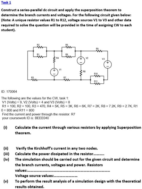 Task1 Construct A Series Parallel Dc Circuit And Apply The