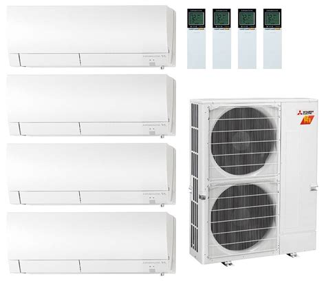 42000 Btu Mitsubishi Gx Series 4 Zone Mini Split 23 Seer2 R454b 6k