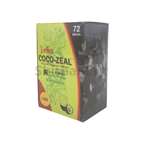 Irfaz Coco Zeal Natural Charcoal Shop Best Prices Shisha Mart