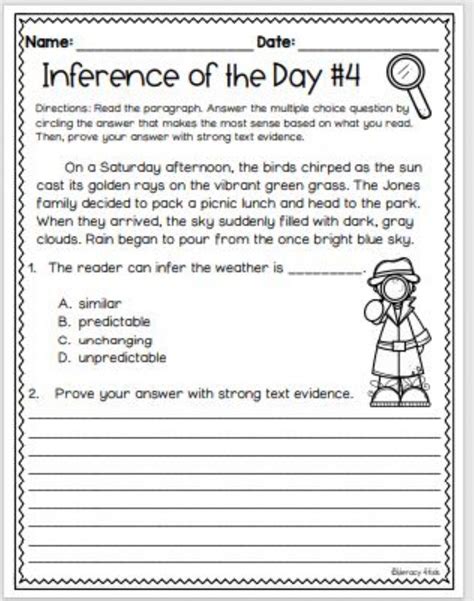 Inference With Text Evidence Worksheet Live Worksheets Worksheets