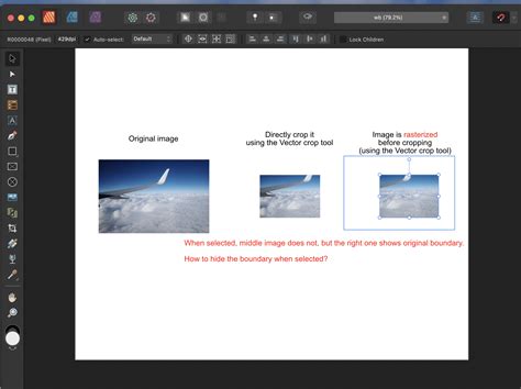 Cropped Pixel Layer Shows Original Layer Boundaryframe When Selected How To Hide It Desktop