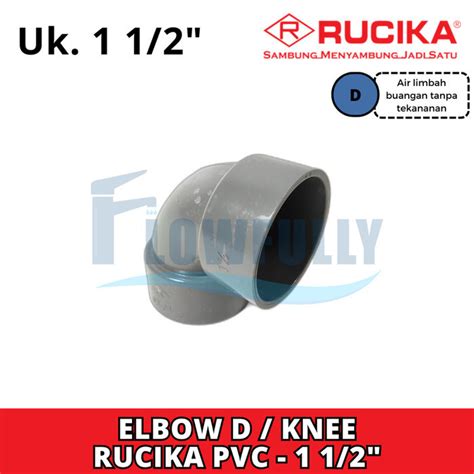 Jual ELBOW D 1 1 2 Inch RUCIKA KNEE KNIE DV 1 1 2 90 PVC Shopee