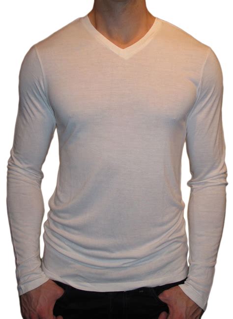 Mens Long Sleeve Standard V Neck 100 Bamboo The Bamboo Shirt