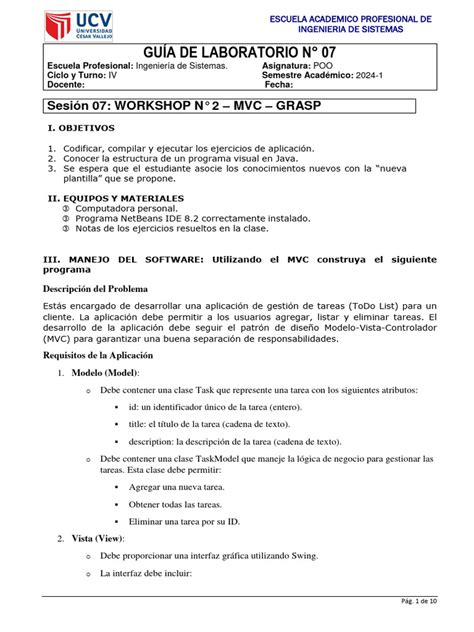 Workshop N °2 Grasp Mvc Nieto Pdf Modelo Vista