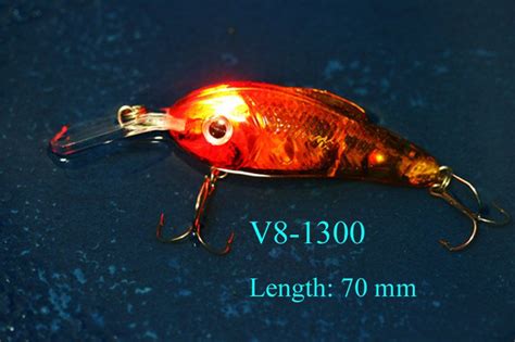 Cm G LED Fishing Lure Crank Floating Lure Hard Plastic Bait Fishing Tackle Casting Bait In